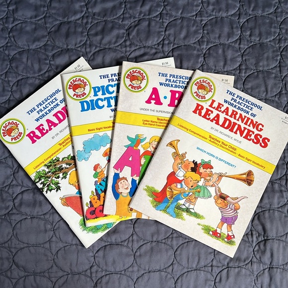 Vintage | Other | 4 8s Vintage Preschool Workbooks | Poshmark